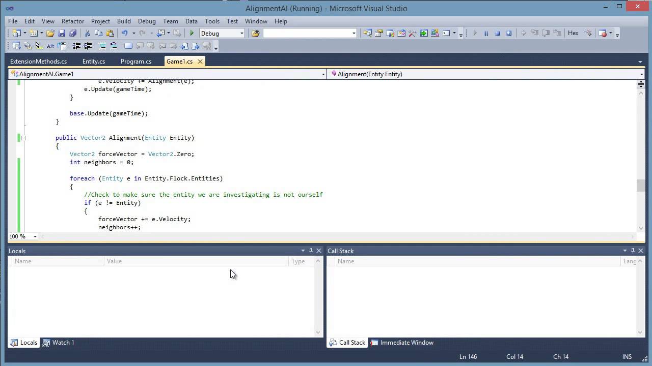 Flocking Ai 06 Alignment Algorithm Youtube