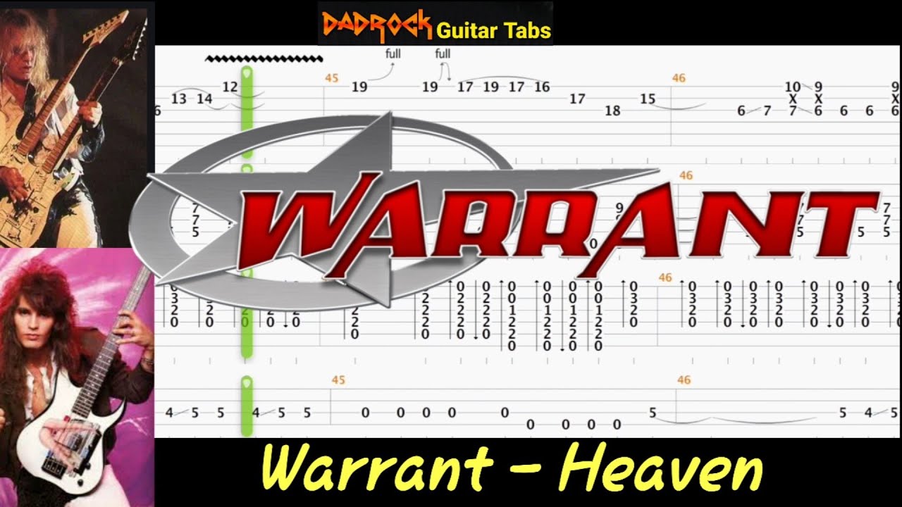 Heaven Warrant Guitar Bass Tabs Lesson Chords Chordify