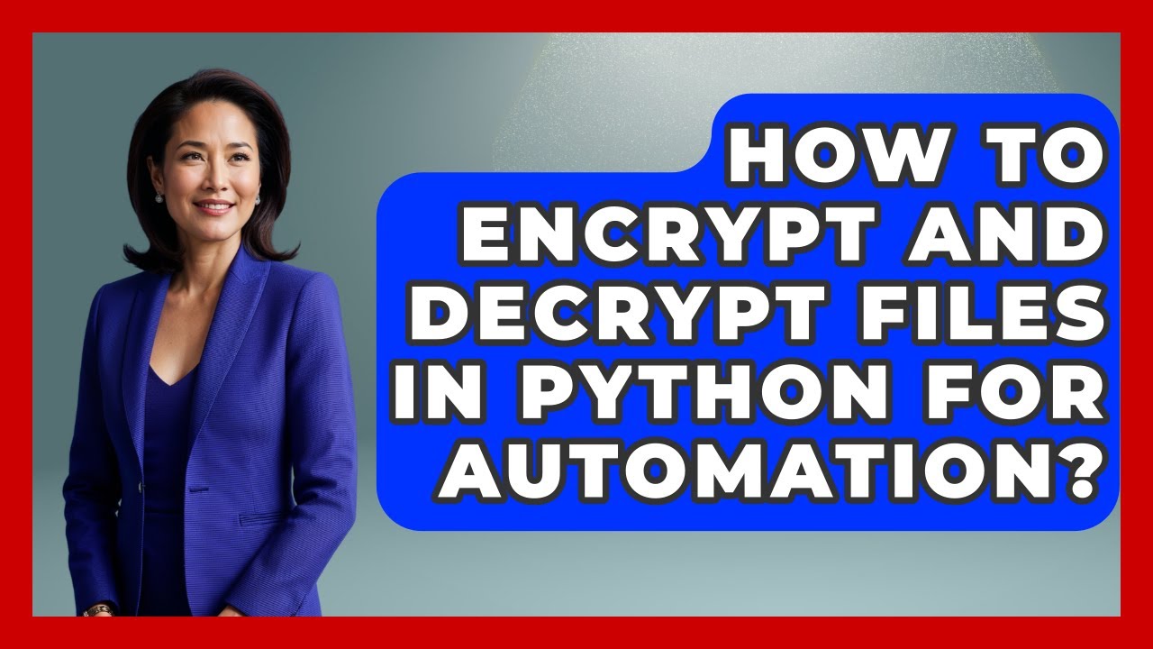 How To Encrypt And Decrypt Files In Python For Automation Python