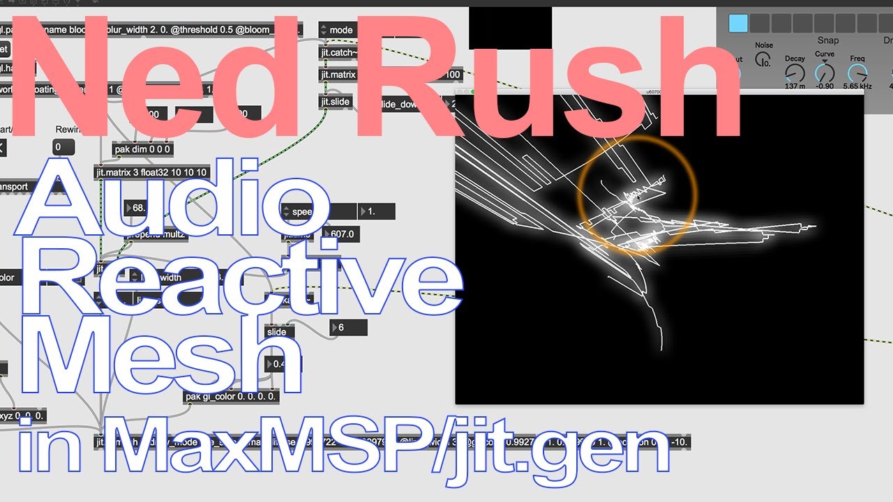 Max Msp Tutorial Audio Reactive Mesh Ned Rush Youtube