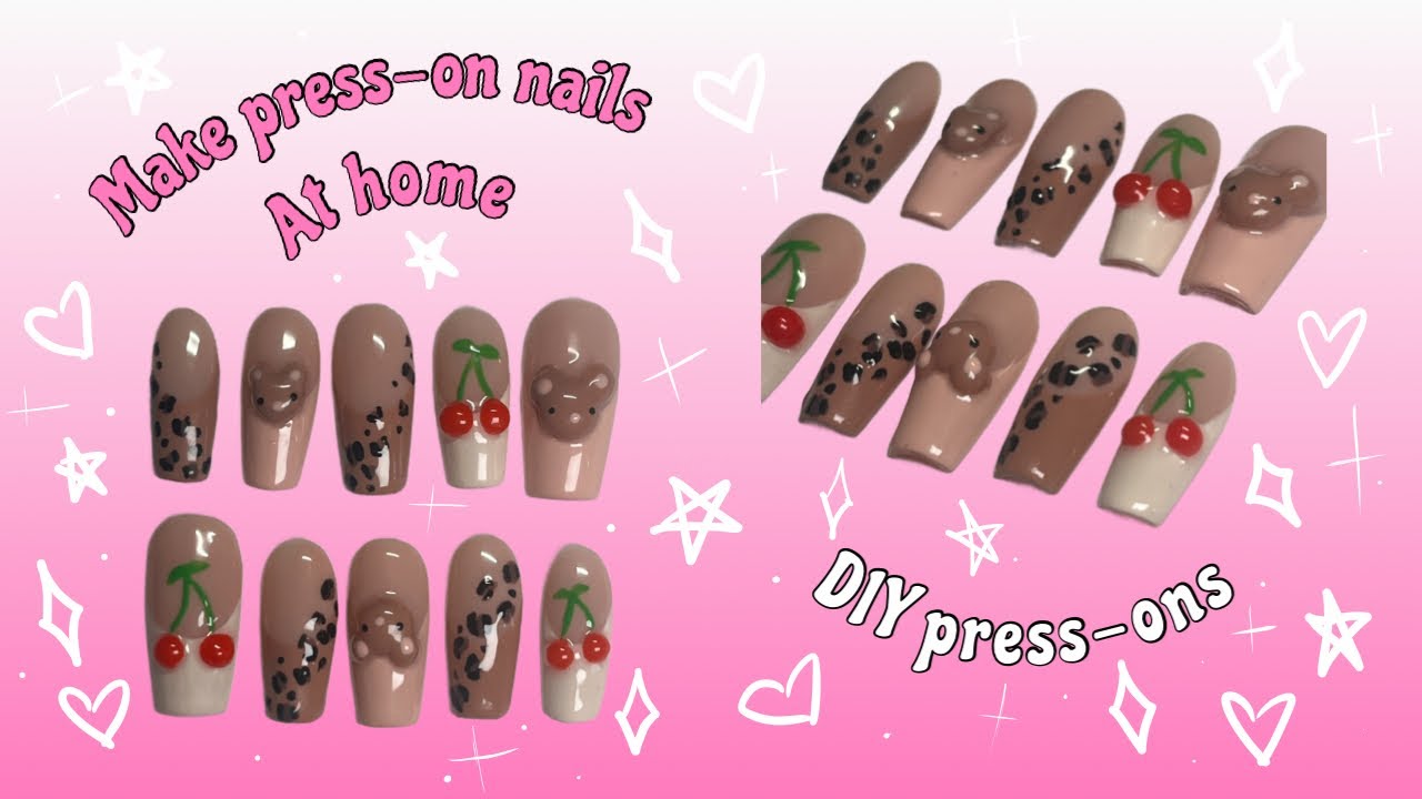 How To Make Press On Nails 3 D Nail Design Youtube