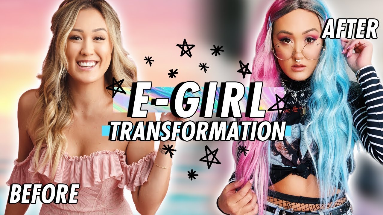 E Girl Transformation Diys Youtube