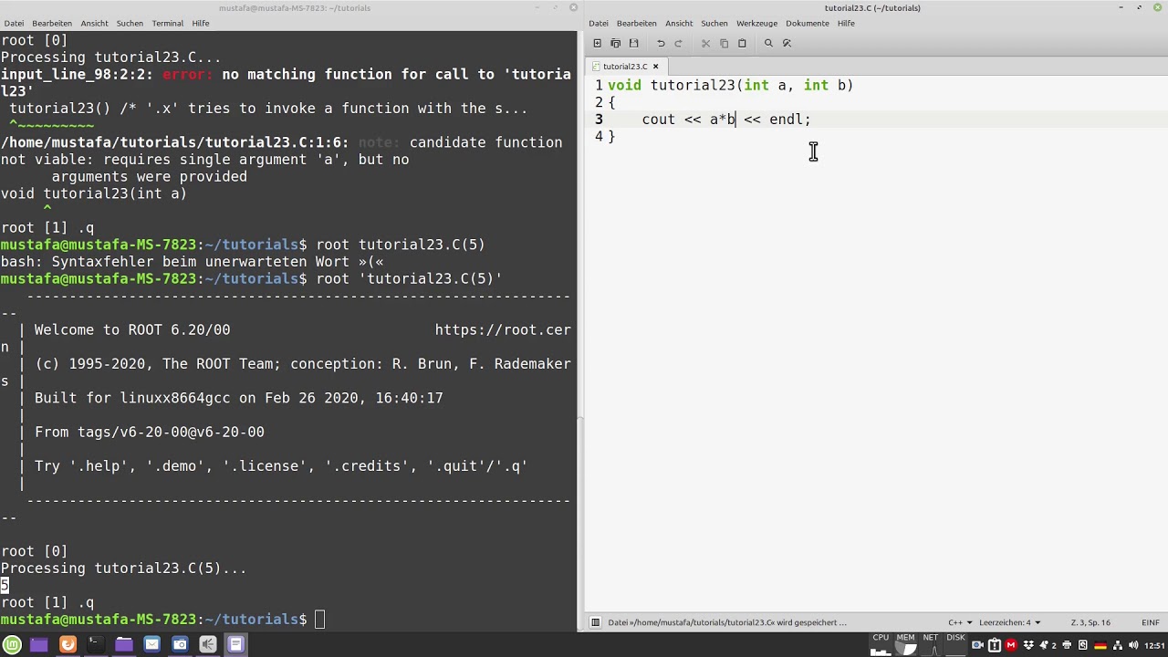 Cern Root Tutorial 24 Using Input Parameters Youtube