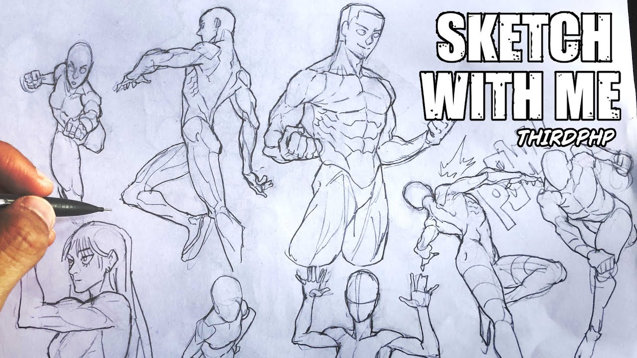 Real Time Anatomy Sketches And Study Youtube