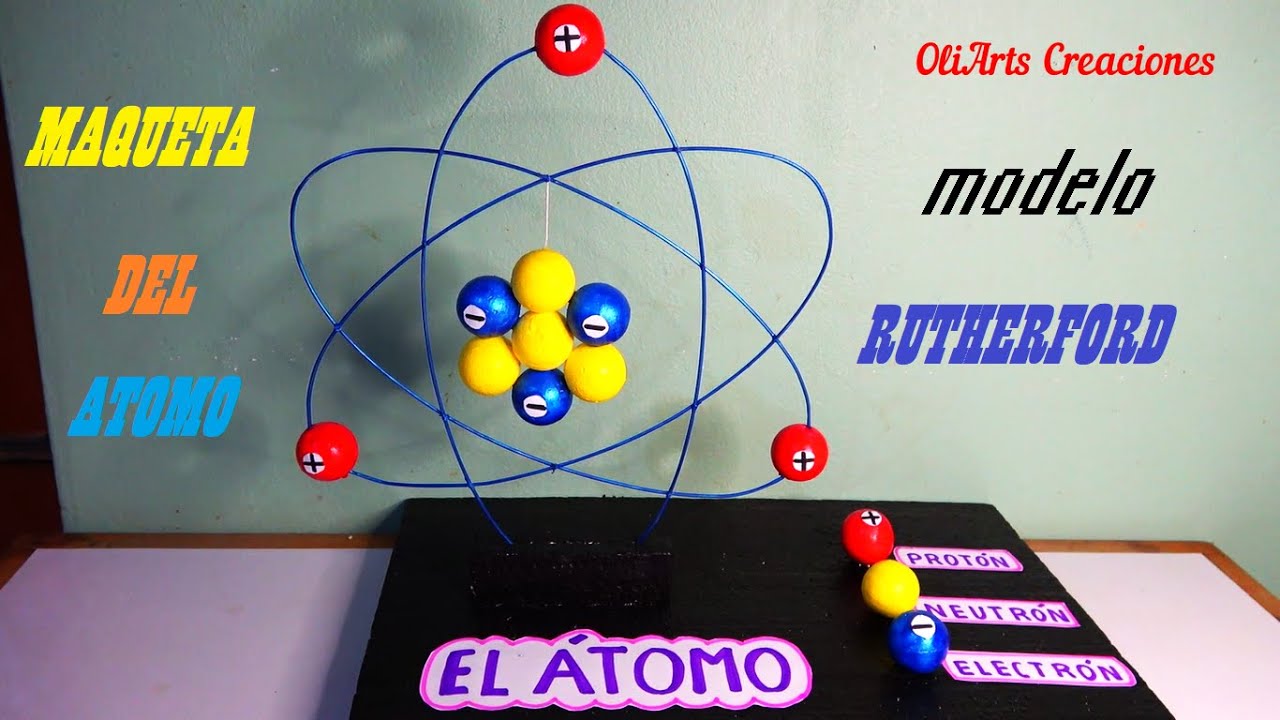 Como Hacer La Maqueta Del Atomo Paso A Paso Modelo Rutherford Proyecto