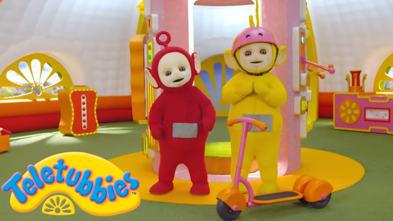 Laa Laa And Po Take Turns On The Scooter Teletubbies Official