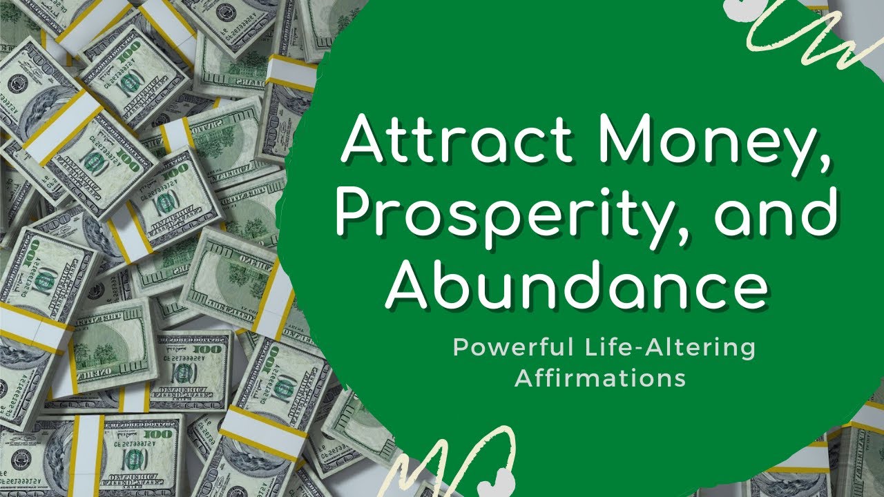Powerful Money Affirmations Attract Abundance Repeat Daily Youtube