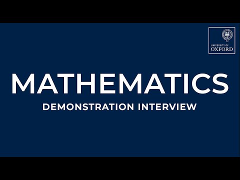 Mathematics Demonstration Interview Youtube