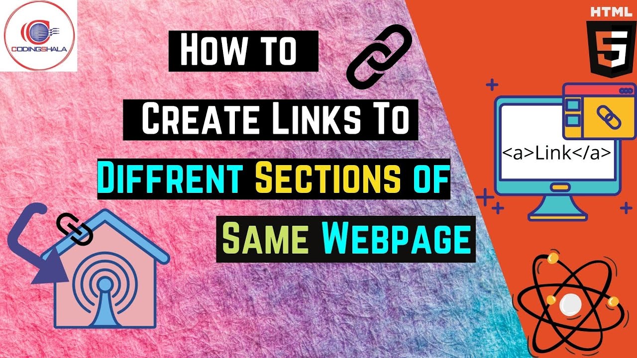 15 How To Create Links To Different Sections On The Same Page Html