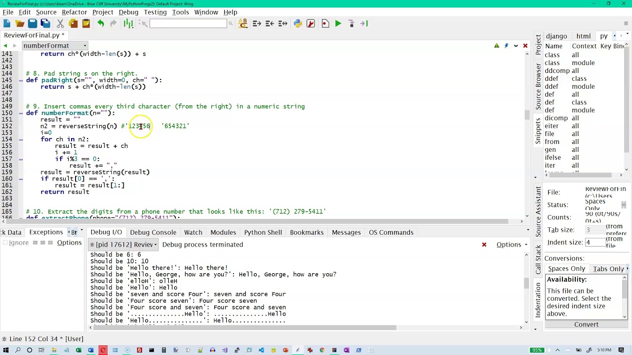 Python Review Part 3 String Functions Youtube