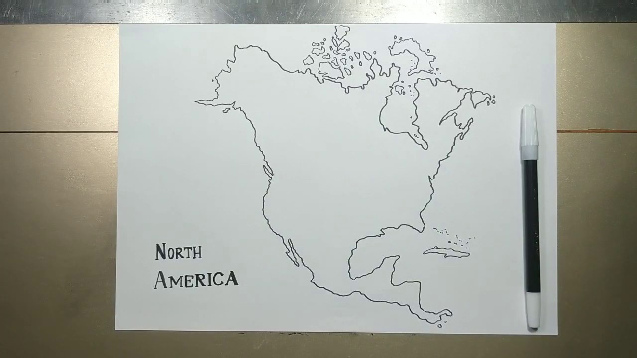 How To Draw A Map Of North America Step By Step For Kids Infoupdate Org