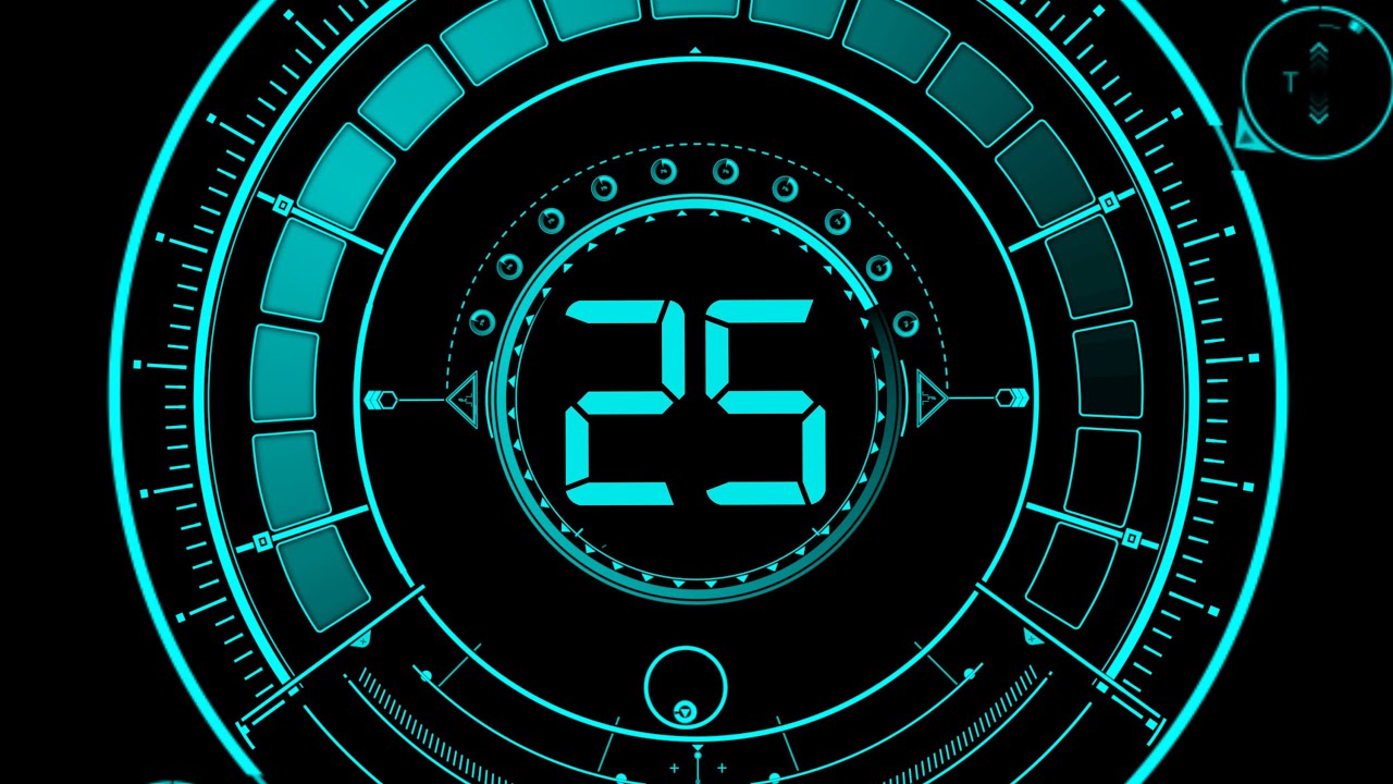 Countdown Timer 25 Sec V 469 Circle Timer With Timer Sound Effects