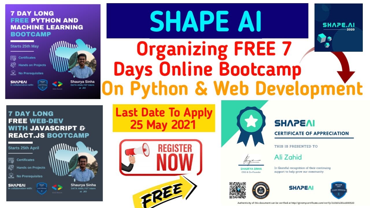 Learn Web Development Python Machine Learning With Shapeai In 7 Days