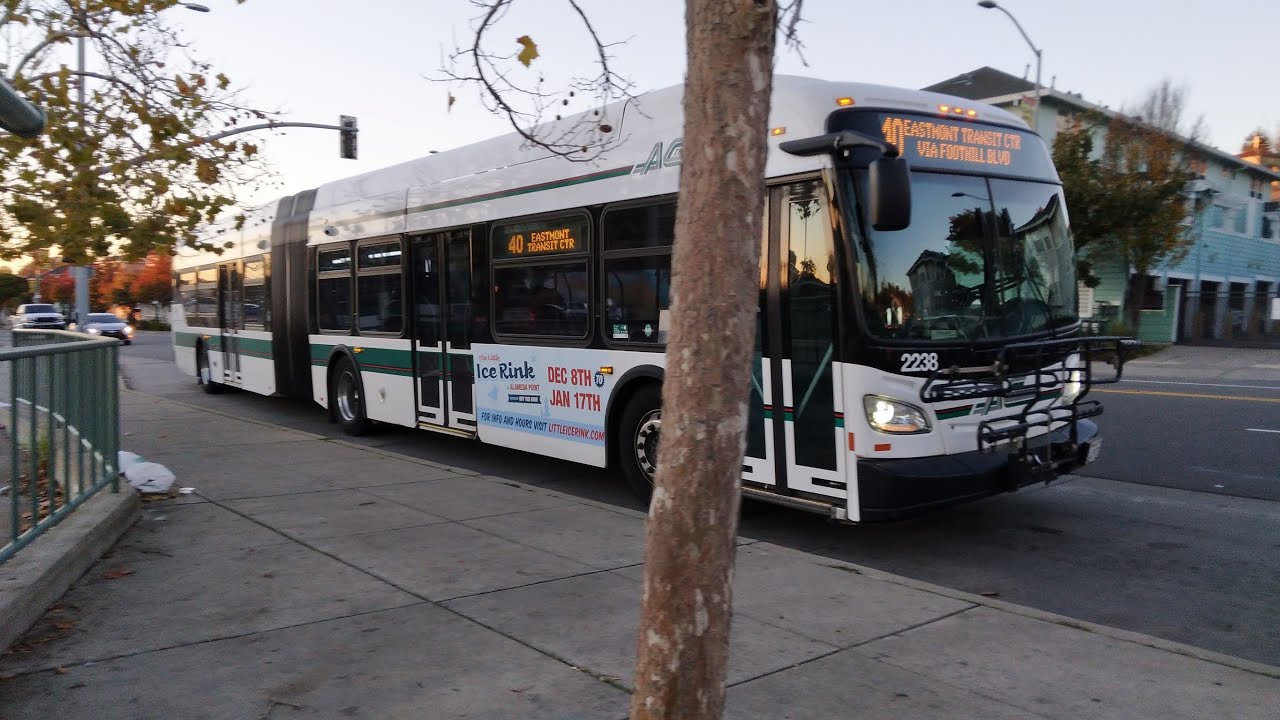 Ac Transit 2017 New Flyer Xd60 2238 On Line 40 Youtube