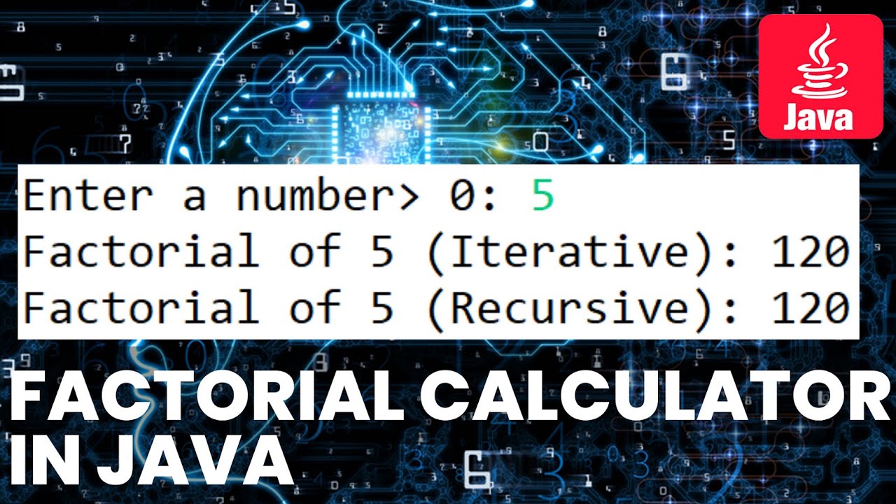 Calculate The Factorial Of A Positive Integer Using Both Iterative And