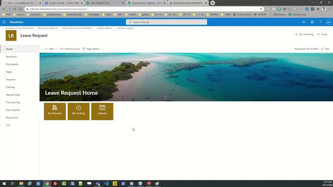 Webinar Sharepoint Leave Request System Youtube