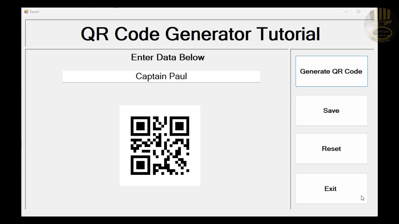 How To Create And Save A Complete Qr Code Generator In C Youtube