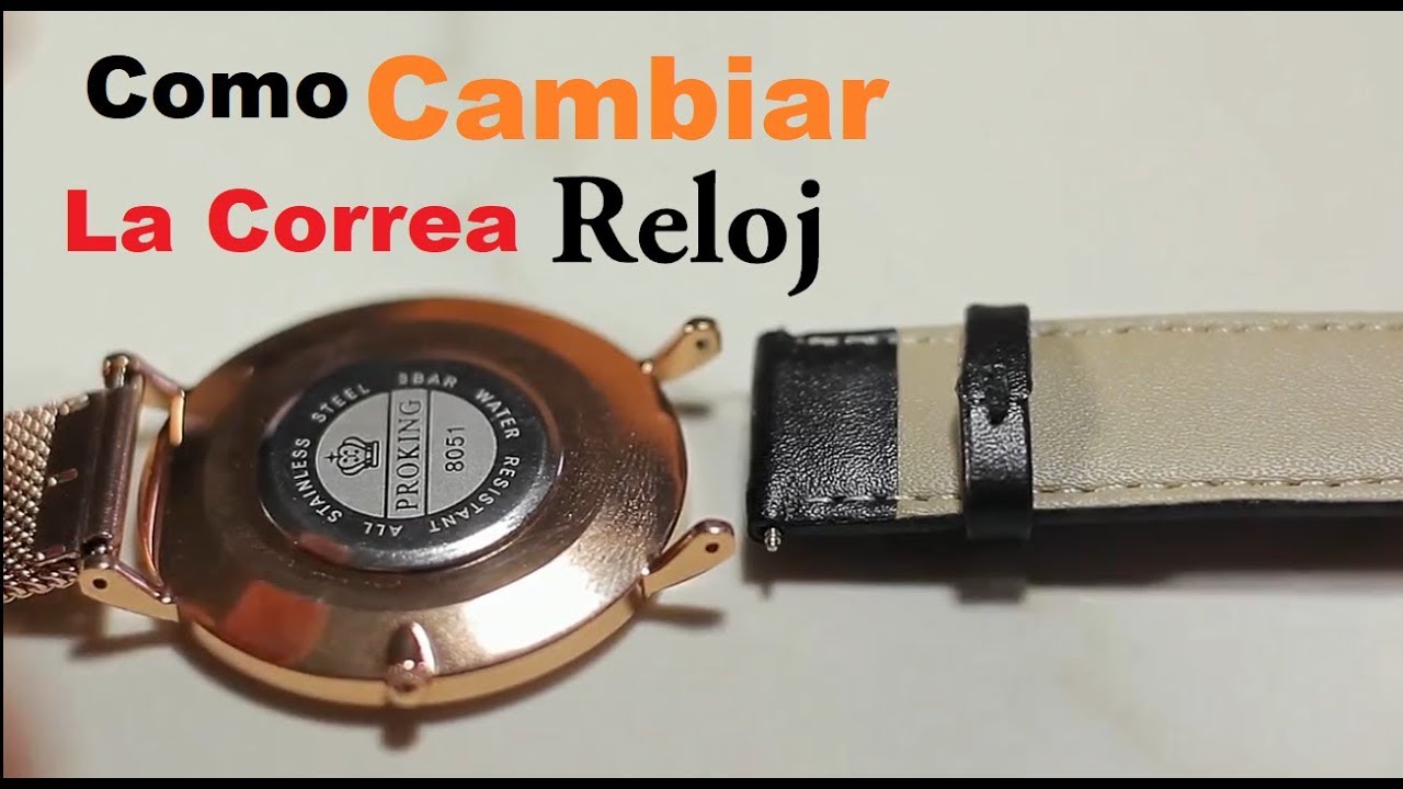 Como Cambiar Reemplazar La Correa De Un Reloj Youtube