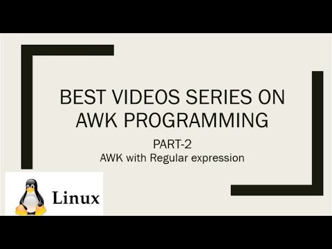 Awk And Regular Expression Youtube