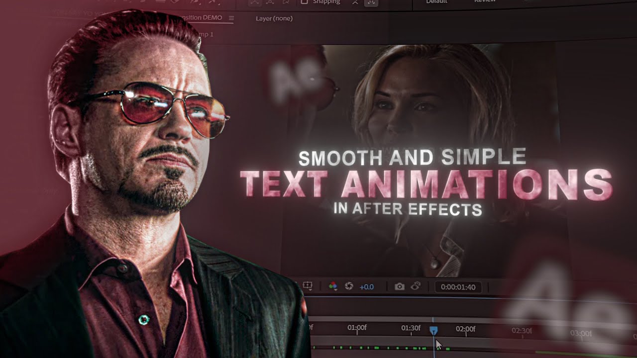 Smooth Text Animations Tutorial After Effects Tutorial Free Text