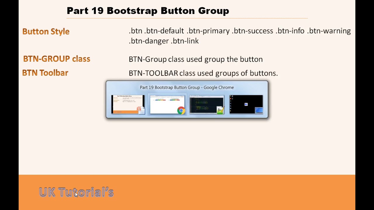 Part 19 Bootstrap Button Group Youtube