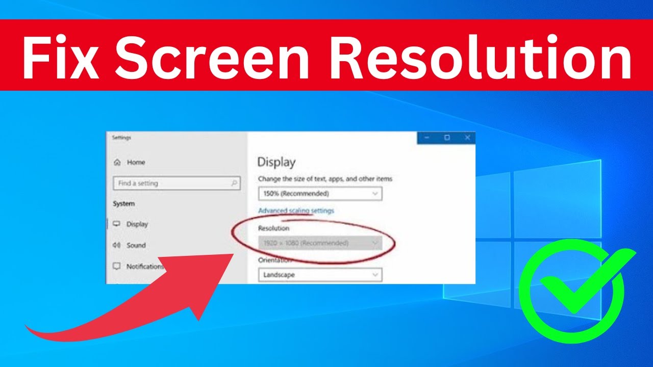 How To Fix Screen Resolution Problem Windows 10 Solve Screen