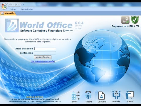 Software Contable Y Financiero World Office Demo Youtube