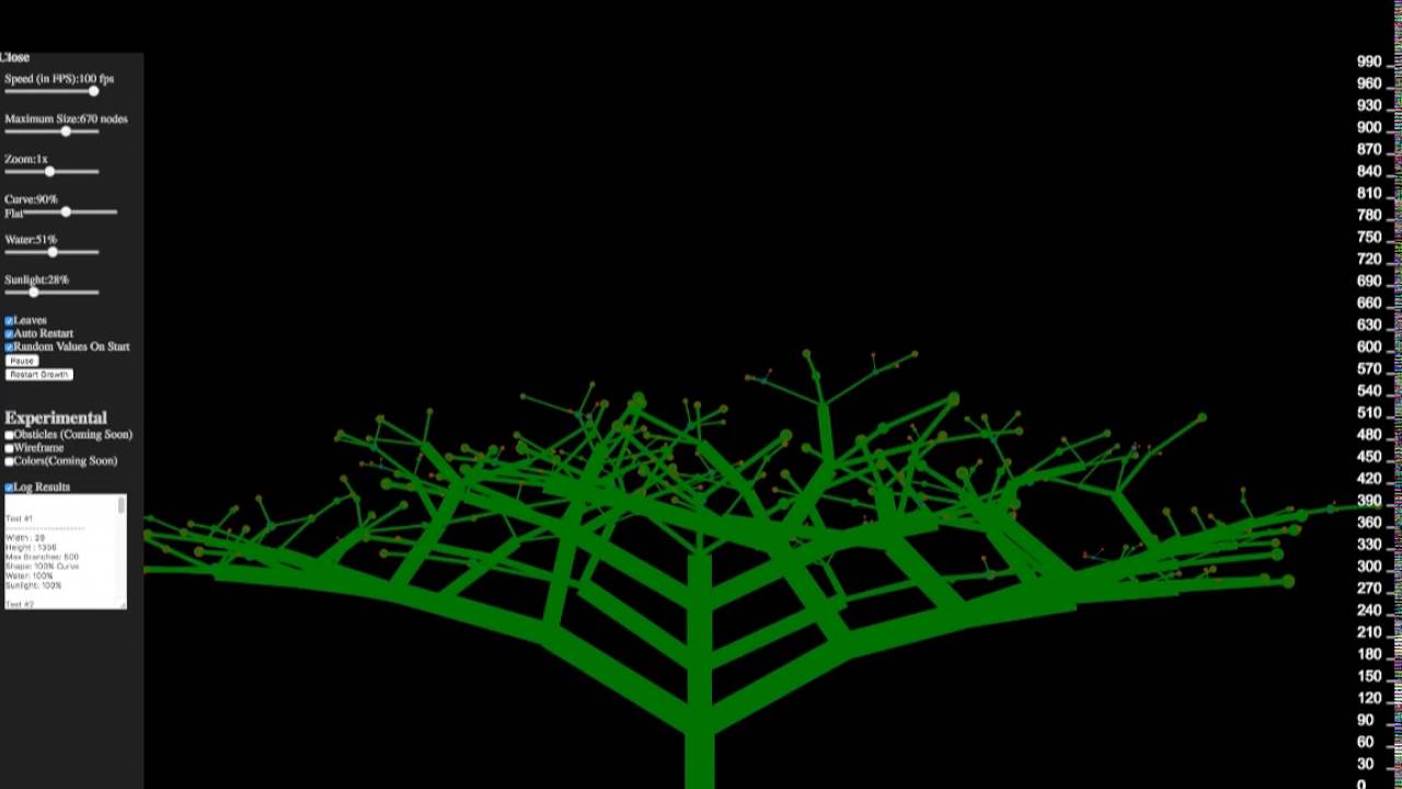 Tree Generator Javascript And Html5 Canvas Youtube