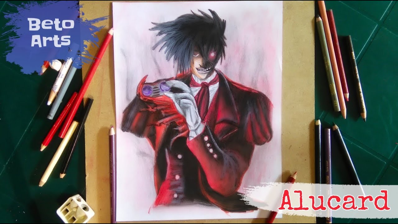Speed Drawing Alucard Hellsing Youtube