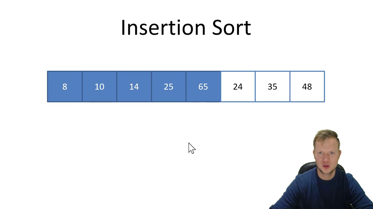45 C Programming Insertion Sort Youtube