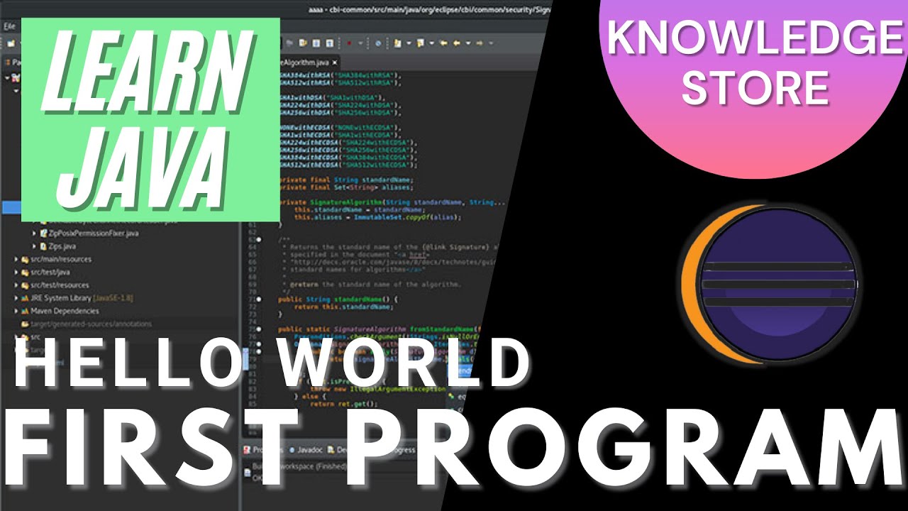 Getting Started With Java Hello World First Program Java