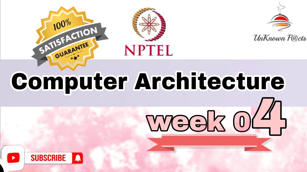 Computer Architecture Week 4 Assignment Answers Nptel 2024 L Nptel