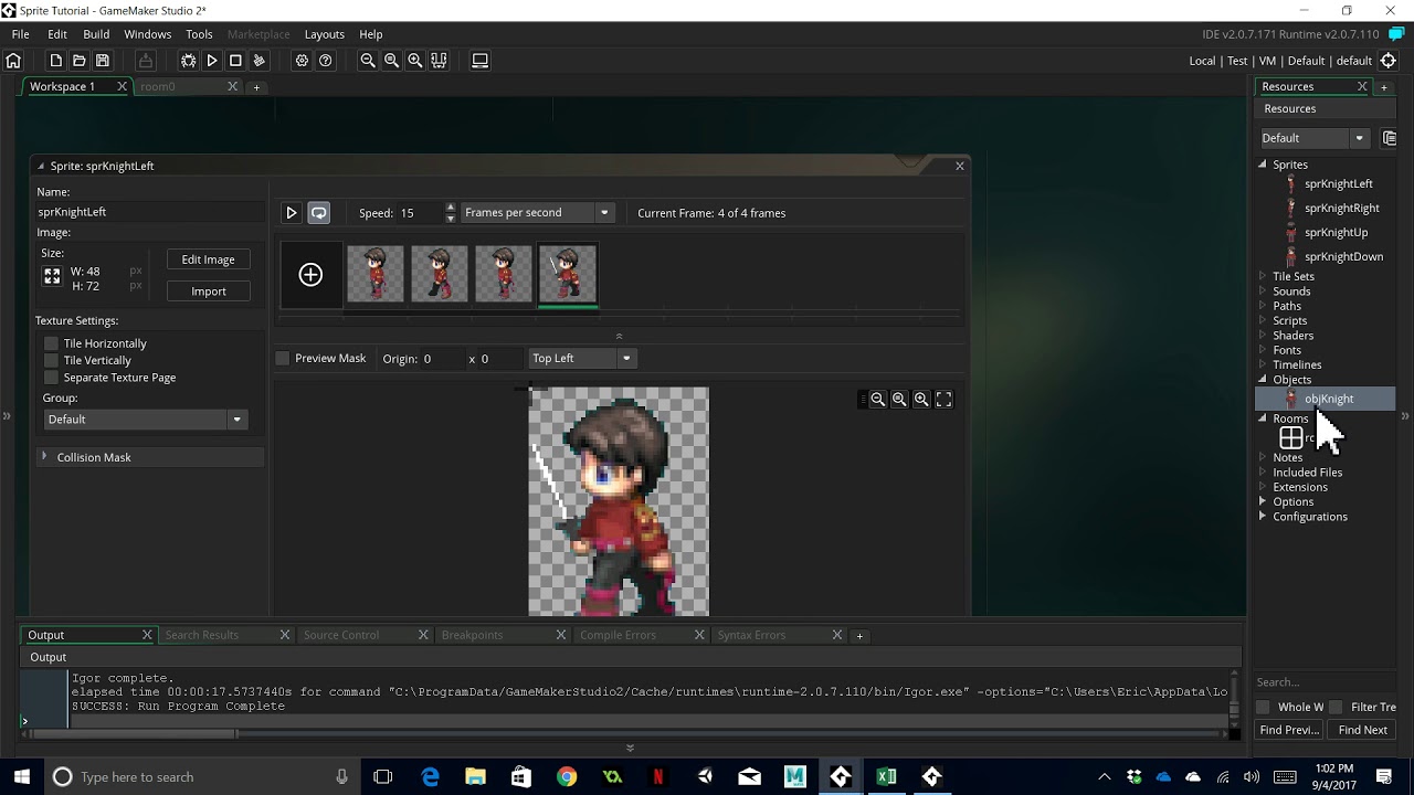 Gamemaker Studio 2 Tutorial Simple Character Movement L R U D
