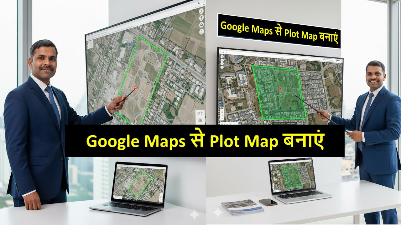 How To Create Property Land Plot Area Map With Google Maps Youtube
