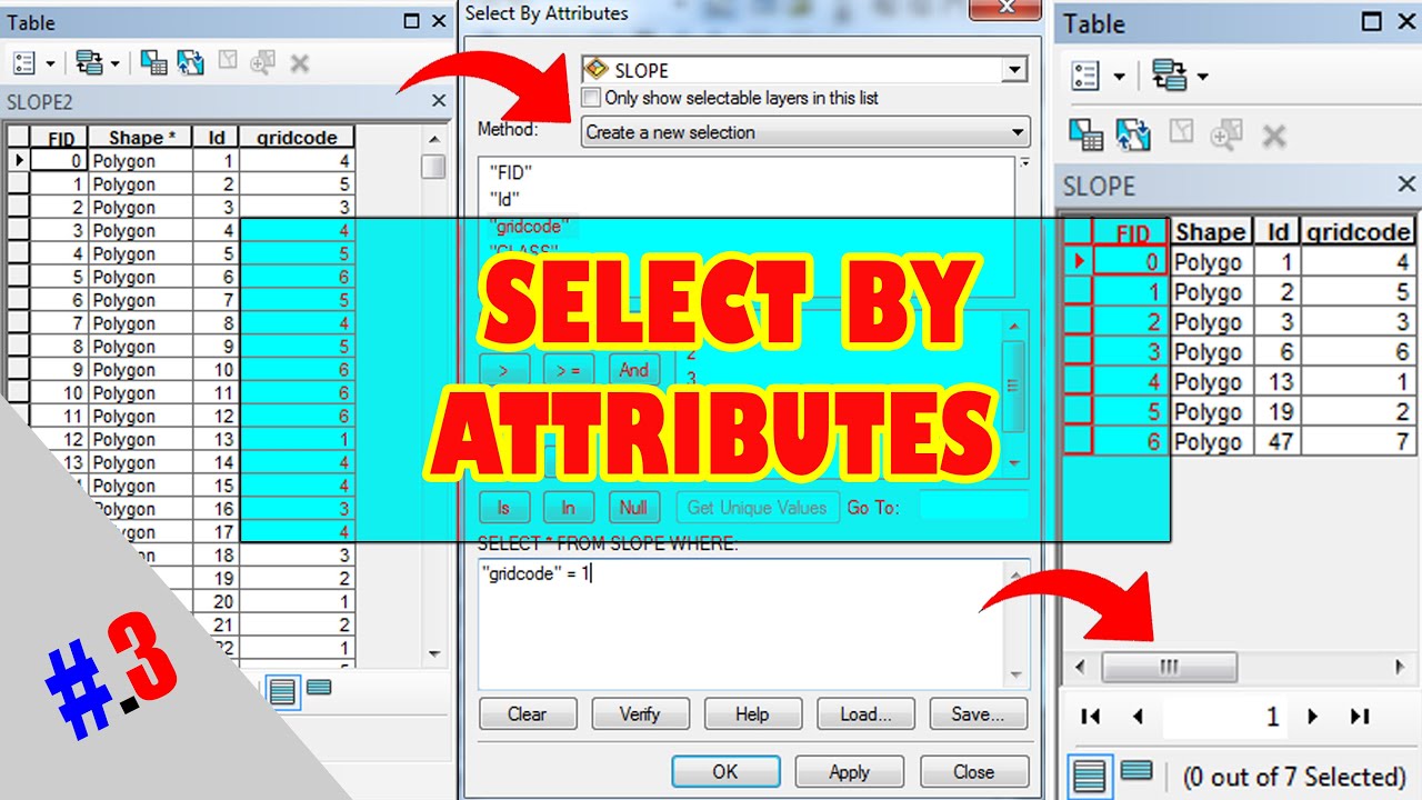 Select By Attributes Sélection Par Attributs Youtube