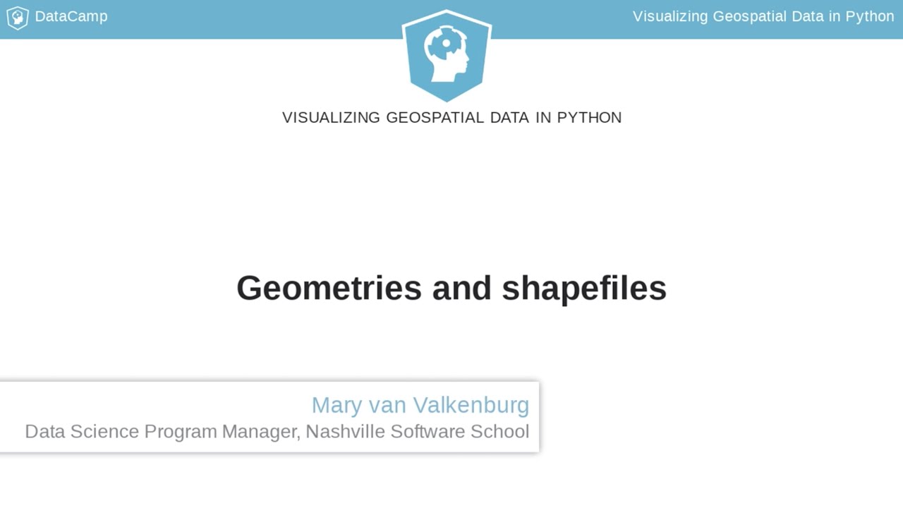 Python Tutorial Geometries And Shapefiles Youtube