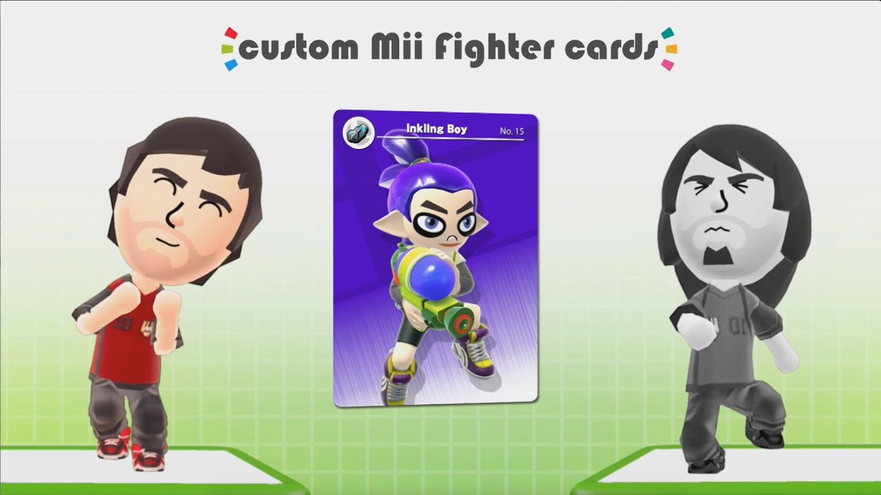 13 Mii V Mii Custom Inkling Boy Amiibo Card Youtube