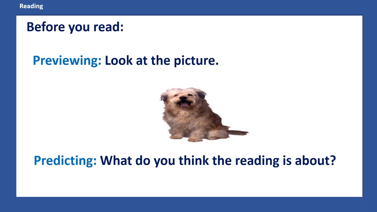 Reading Strategy Previewing Predicting Youtube