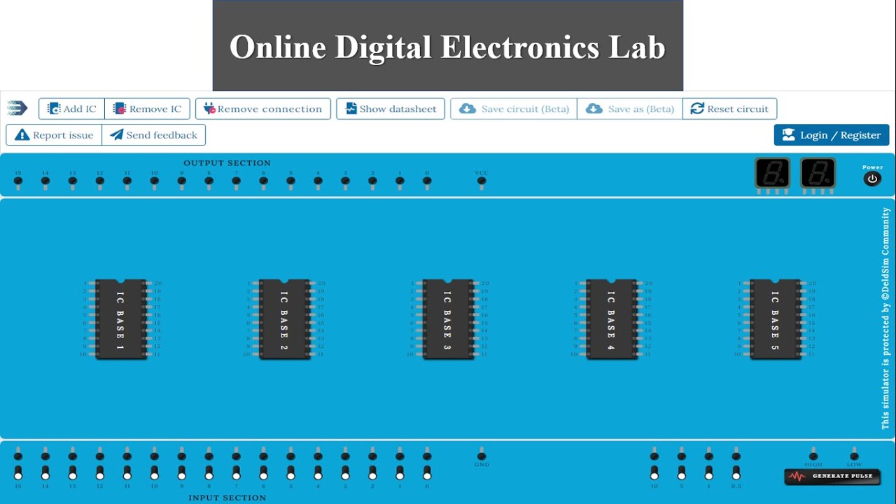 Virtual Digital Electronics Lab Introduction To Digital Lab Online