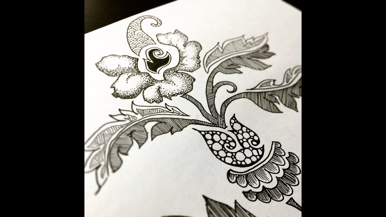 Highspeed Botanical Drawing Zentangle 8 Youtube