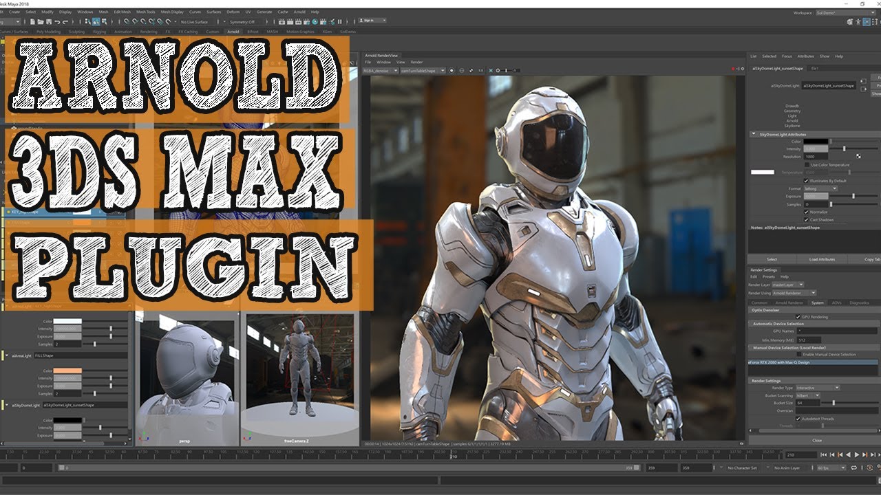 3ds Max Plugins For Rendering Arnold Youtube