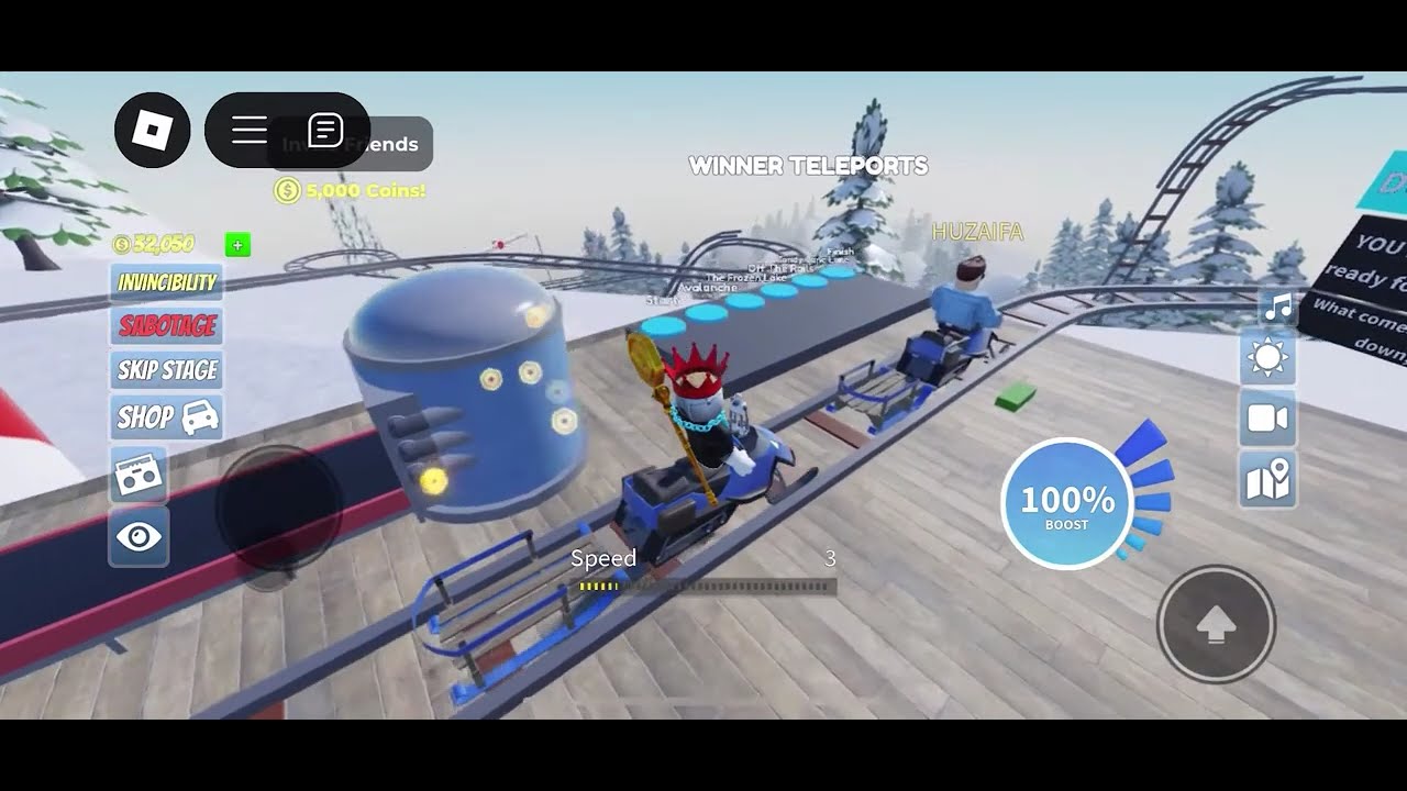 Roblox Cart Ride Delivery Service Winter Map Downhill Dash Roblox