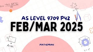 A Level Maths Solved Paper 9709 February March 2025 P52 9709 52 F M 25