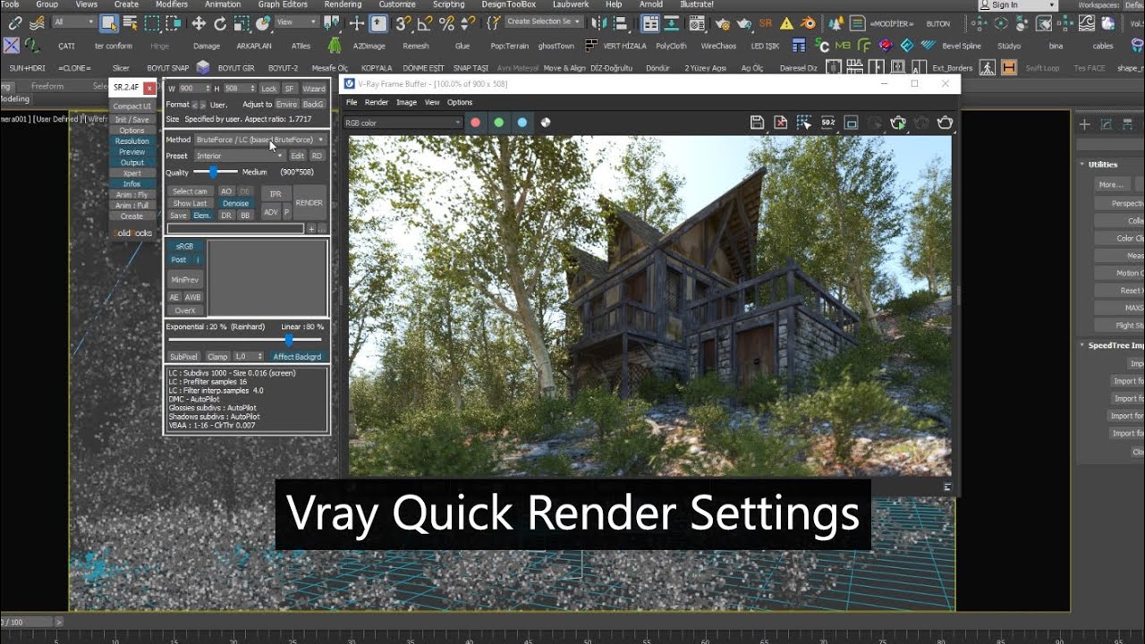 Vray Quick Render Settings For Vray 5 And 6 Youtube