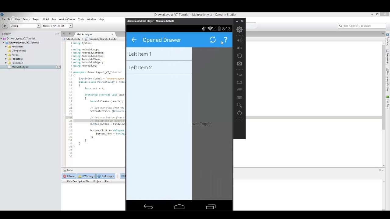 Xamarin Android Layout Tutorial Xamarin Android Tutorial 33 Shared