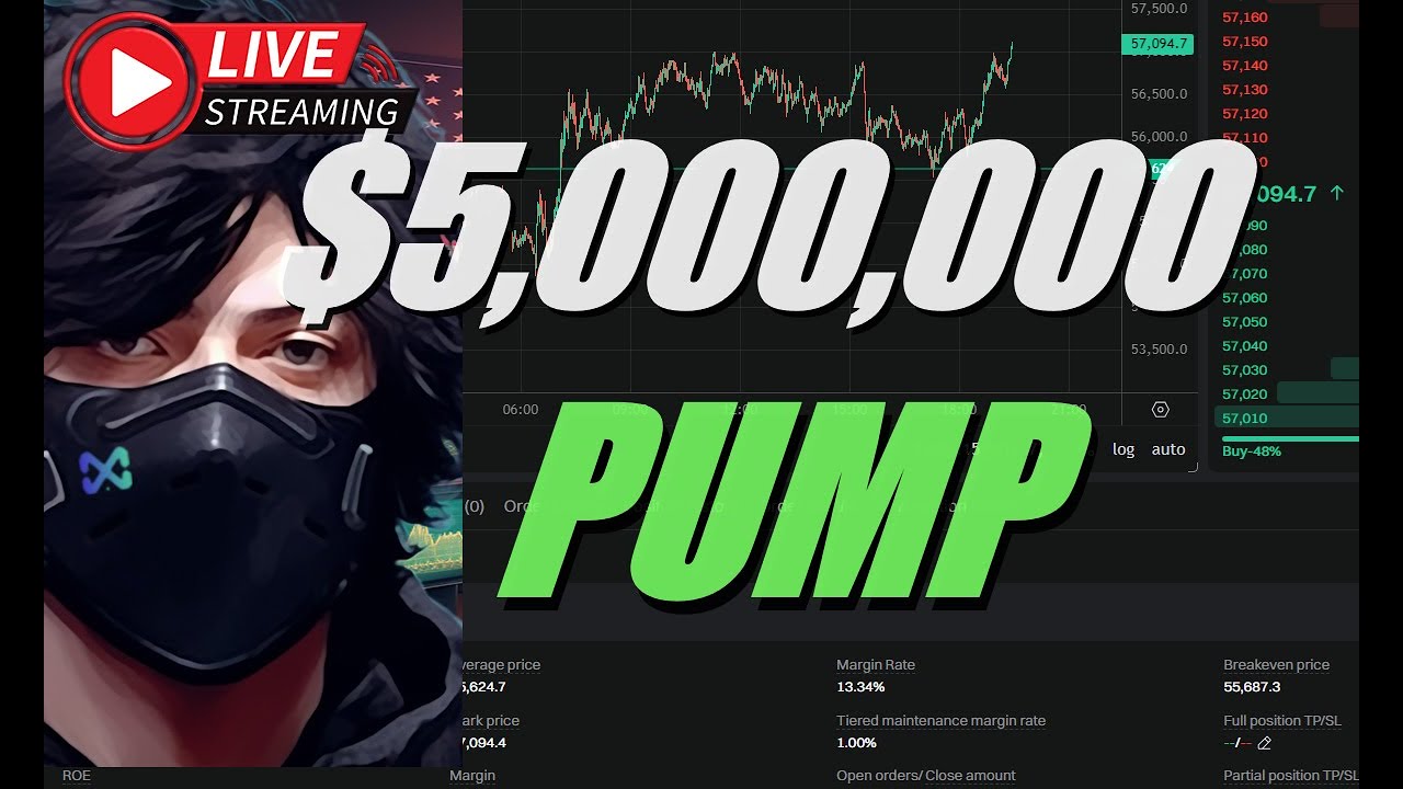 Live 5 000 000 Million Dollar Trade Bitcoin Pump Youtube