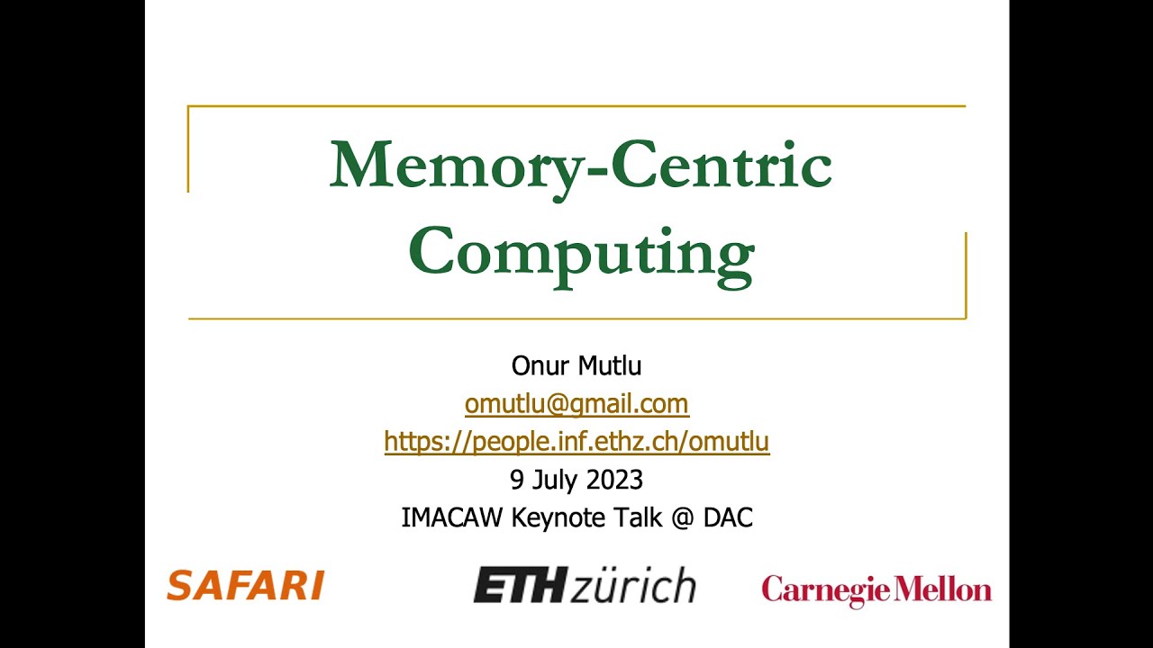 Memory Centric Computing Imacaw Keynote Talk At Dac 2023 9 July