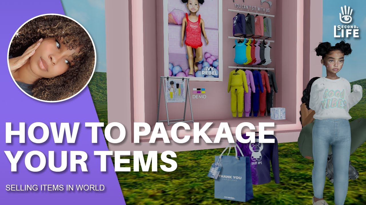 How To Package Items To Sale In World Second Life Youtube