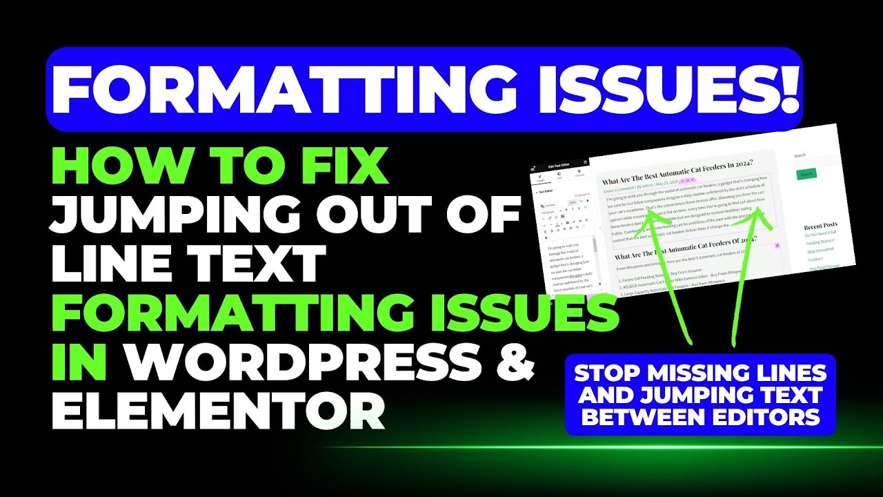 How To Fix Formatting Issues Jumping Text Paragraph Spacing Issues