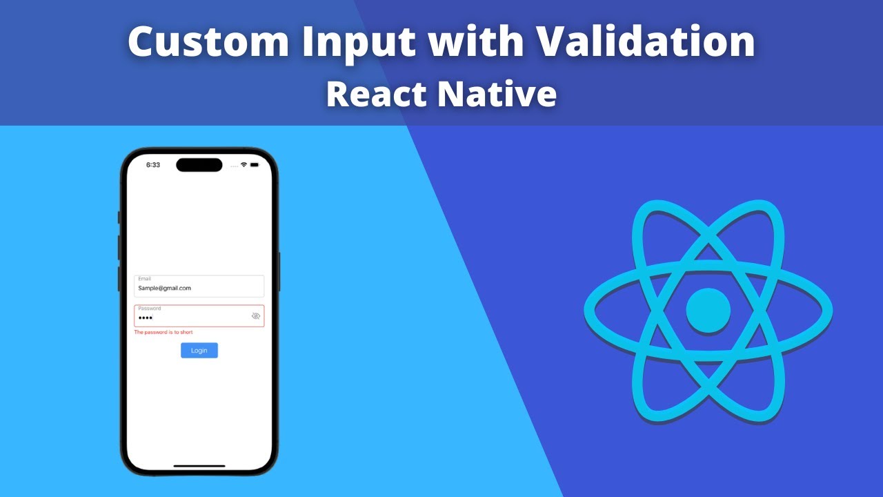 React Native Custom Input Field Youtube